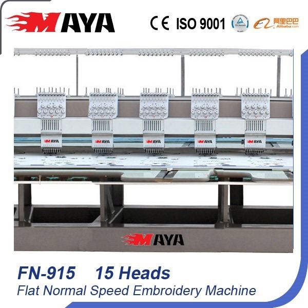Flat Embroidery Machine - 15 Heads Flat Embroidery Machine Standard ...